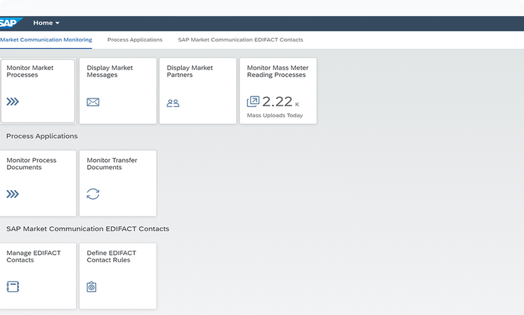 SAP Market Communication for Utilities